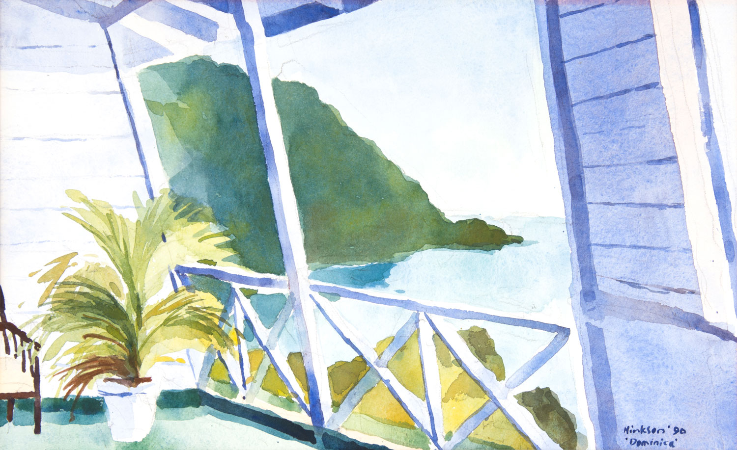 1990-Jackie Hinkson-Porch Purple Dominica - Central Bank Museum